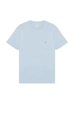 Polo Ralph Lauren Short Sleeve Crewneck Pocket T-shirt In Blue - Chambray Blue