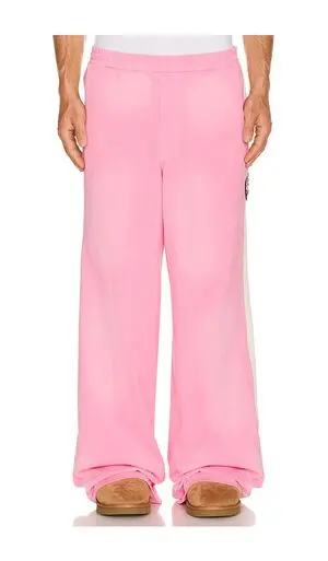 424 Stripped Ripped Sweatpants In Pink