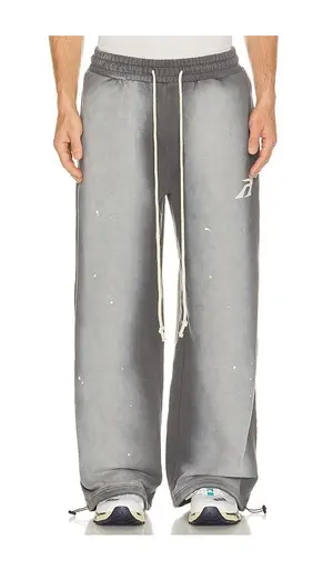 RYOKO RAIN Vintage Artist Sweatpants In Grey - Stone Gray