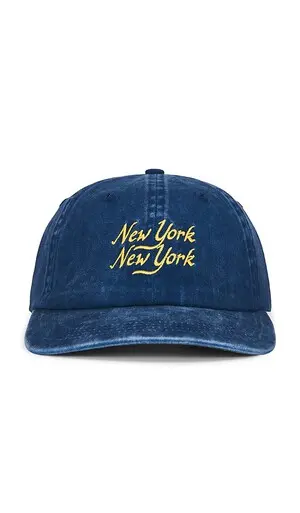 CORRIDOR Washed Script Hat In Blue