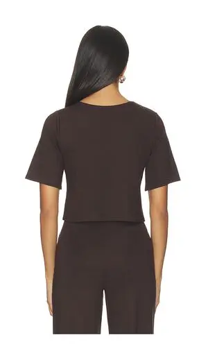 RIPLEY RADER Ponte Knit Short Sleeve Top