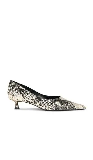 TONY BIANCO Cameo Pump In Black & White - Ecru Snake