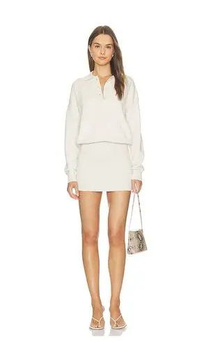 SEROYA Lilly Knit Dress In Ivory - Eggshell