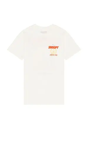 THE FORECAST AGENCY Peanuts Athletic Tee In White