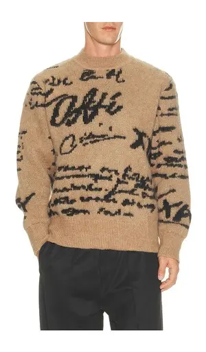 Oas Pico Pino Crewneck Sweater In Brown - Light Brown