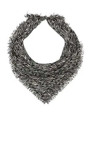 Isabel Marant Étoile Alecia Scarf In Black & White - Zebra
