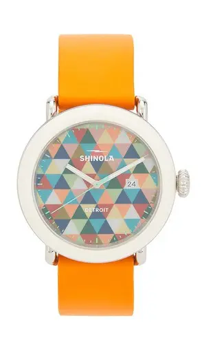 Shinola Detrola 3hd 41mm Watch - Orange