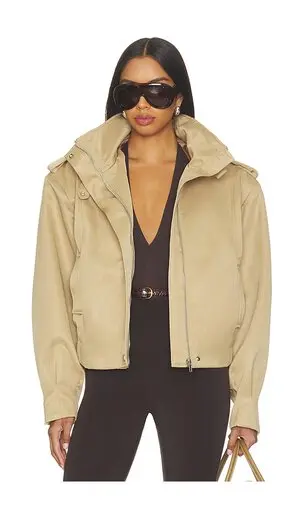 Source Unknown Barlow Flight Bomber Jacket - Beige