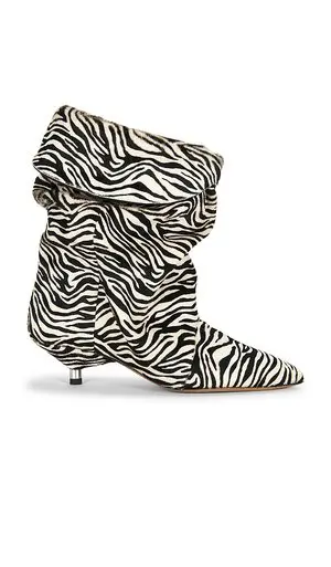 Isabel Marant Étoile Edrik Boot In Black & White - Zebra