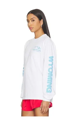 DIAMOND CROSS RANCH Trailblazer Long Sleeve Tee - White