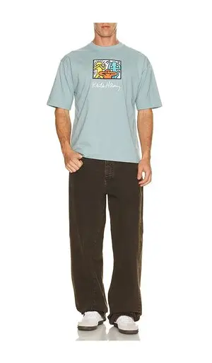 REASON Keith Haring Tee In Blue