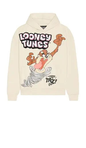 REASON Taz Chenile Patch Po Hoodie In Brown