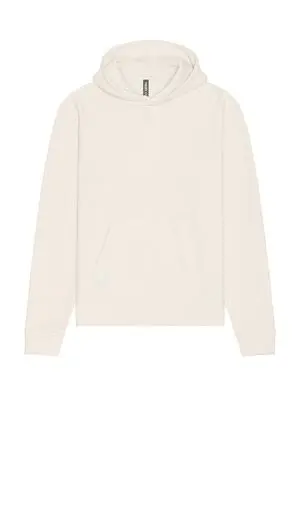 Vuori Beach Fleece Pullover Hoodie In Cream