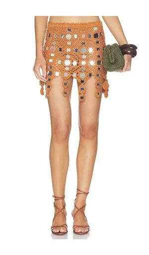 Retrofete Clarie Skirt In Rust