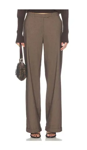 GEEL Kennedy Trouser In Chocolate - Brown