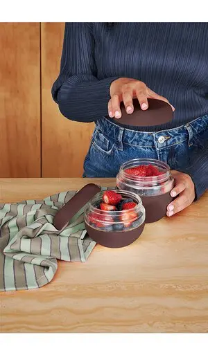 W & P Glass Seal Tight Bowl 24oz In Brown