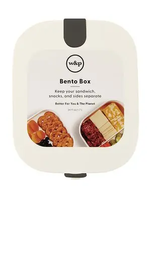 W & P Plastic Bento Box - Cream