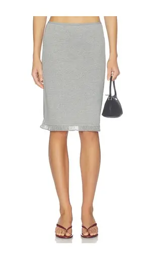 GEEL Louisa Skirt In Grey - Heather Grey