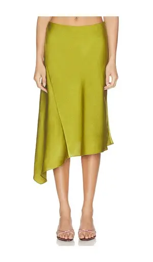 NIA Portia Skirt In Green - Herb