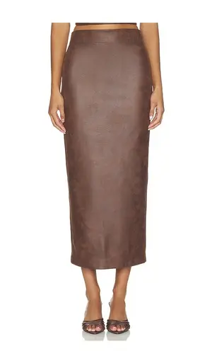 NIA Elodie Skirt In Chocolate