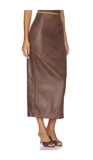 NIA Elodie Skirt In Chocolate