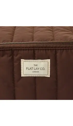 FLAT LAY LONDON Marshmallow Flat Lay Makeup Box Bag
