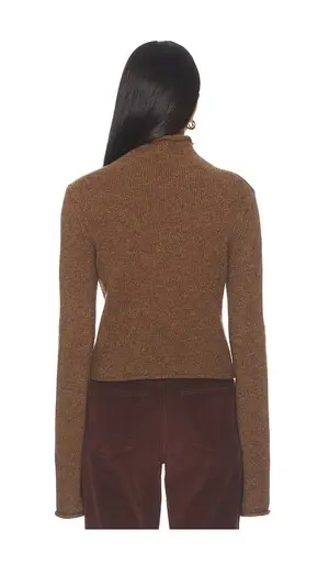 Joe's Jeans The Jane Roll Neck Sweater In Brown