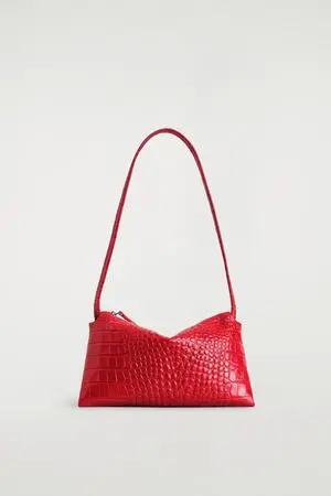 Cos Mini Pavilion Shoulder Bag Croc-effect Leather