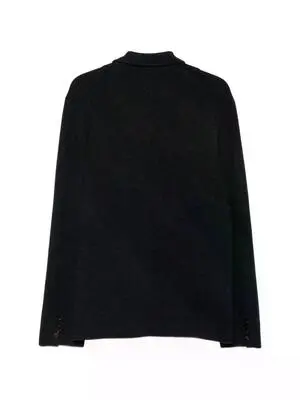Eric Bompard Piqué-knit Patch-pocket Blazer