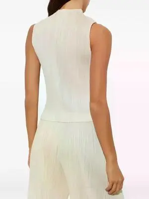 Issey Miyake Monthly Colors: August Pleated Sleeveless Top