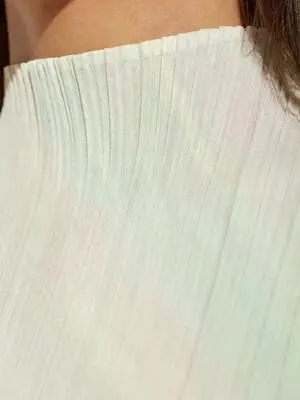 Issey Miyake Monthly Colors: August Pleated Sleeveless Top