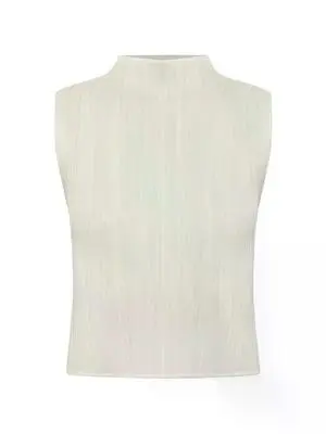 Issey Miyake Monthly Colors: August Pleated Sleeveless Top