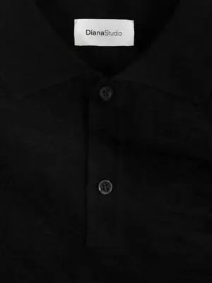 DIANA STUDIO Merino Long-sleeve Polo Shirt