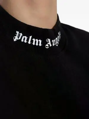 Palm Angels Logo-print High-neck Midi Dress
