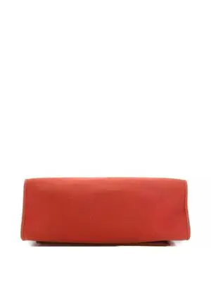 Hermès Herbag Zip Leather And Toile 39 Satchel - Brown