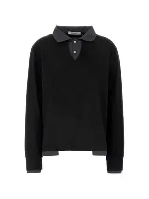 Gimaguas Luis Layered-effect Polo Shirt - Black