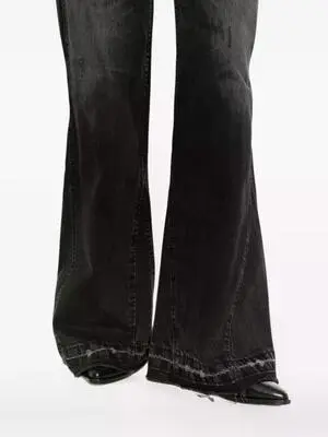 LOIS Skater Flare Distressed Flared Jeans