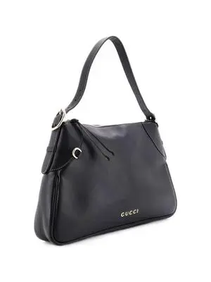Gucci Emblem Leather Medium Shoulder Bag