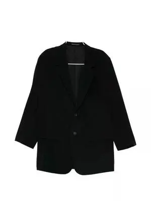 Yohji Yamamoto Single-breasted Blazer - Black