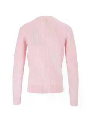 MC2 SAINT BARTH Sorbonne Cable-knit Sweater - Pink