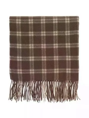 BY MALENE BIRGER Aurora Checked Scarf - Brown