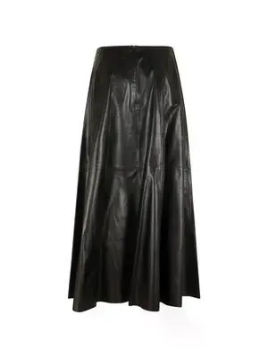 ARMA Eleni Panelled Leather Midi Skirt