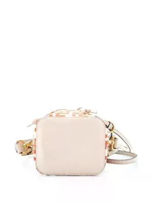 Fendi Mon Tresor Zucca Embossed Leather Mini Bucket Bag