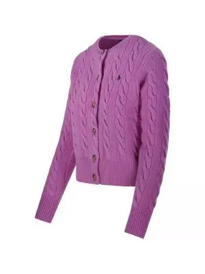 Polo Ralph Lauren Cable-knit Wool-cashmere Cardigan