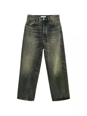 SUNFLOWER Wide-leg Twisted Jeans - Grey