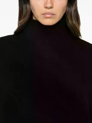 VELA SHOP Ribbed-knit High-neck Sweater