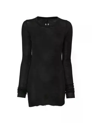 Rick Owens Rib T-shirt - Black