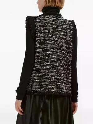 B+AB Fringe-trim Button-up Gilet