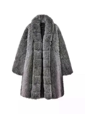 PURPLE BRAND Faux-fur Coat - Grey