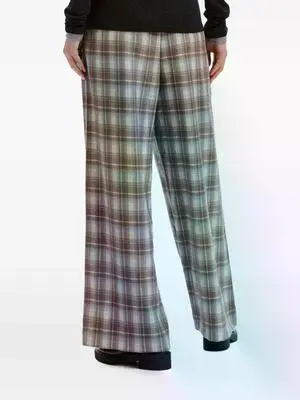 B+AB Plaid Wide-leg Trousers
